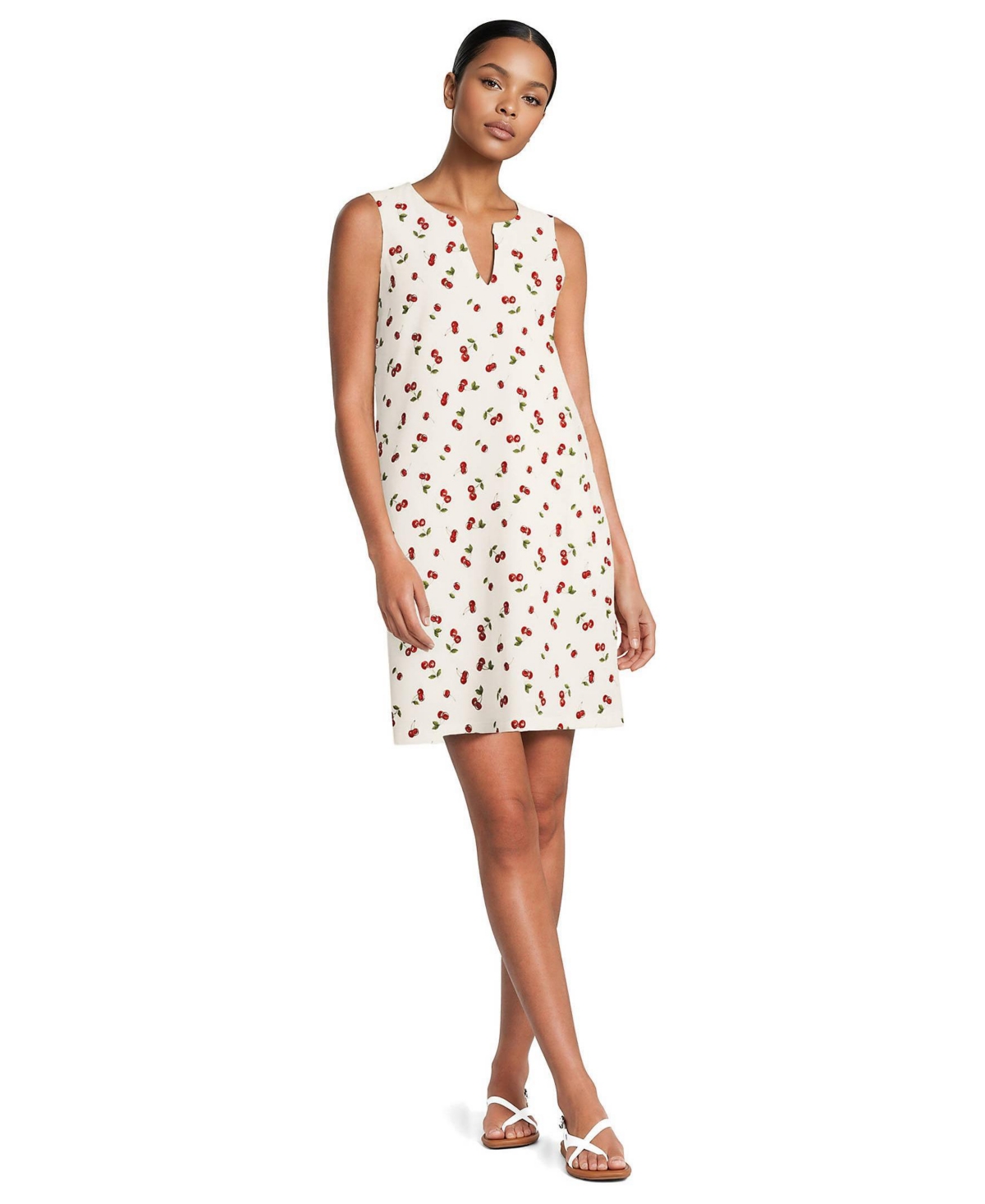 Click here for Lands End Womens Cotton Jersey Notch Neck Dress -... prices