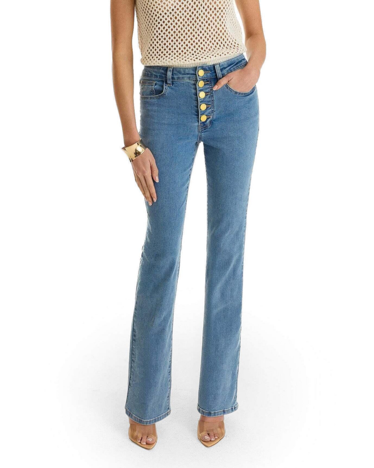 Click here for The Noli Shop Womens Aubrey Bootcut Jean - Medium... prices