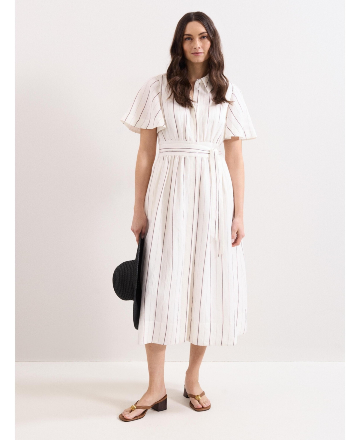 Click here for Phase Eight Womens Marielle Striped Shirt Dress prices