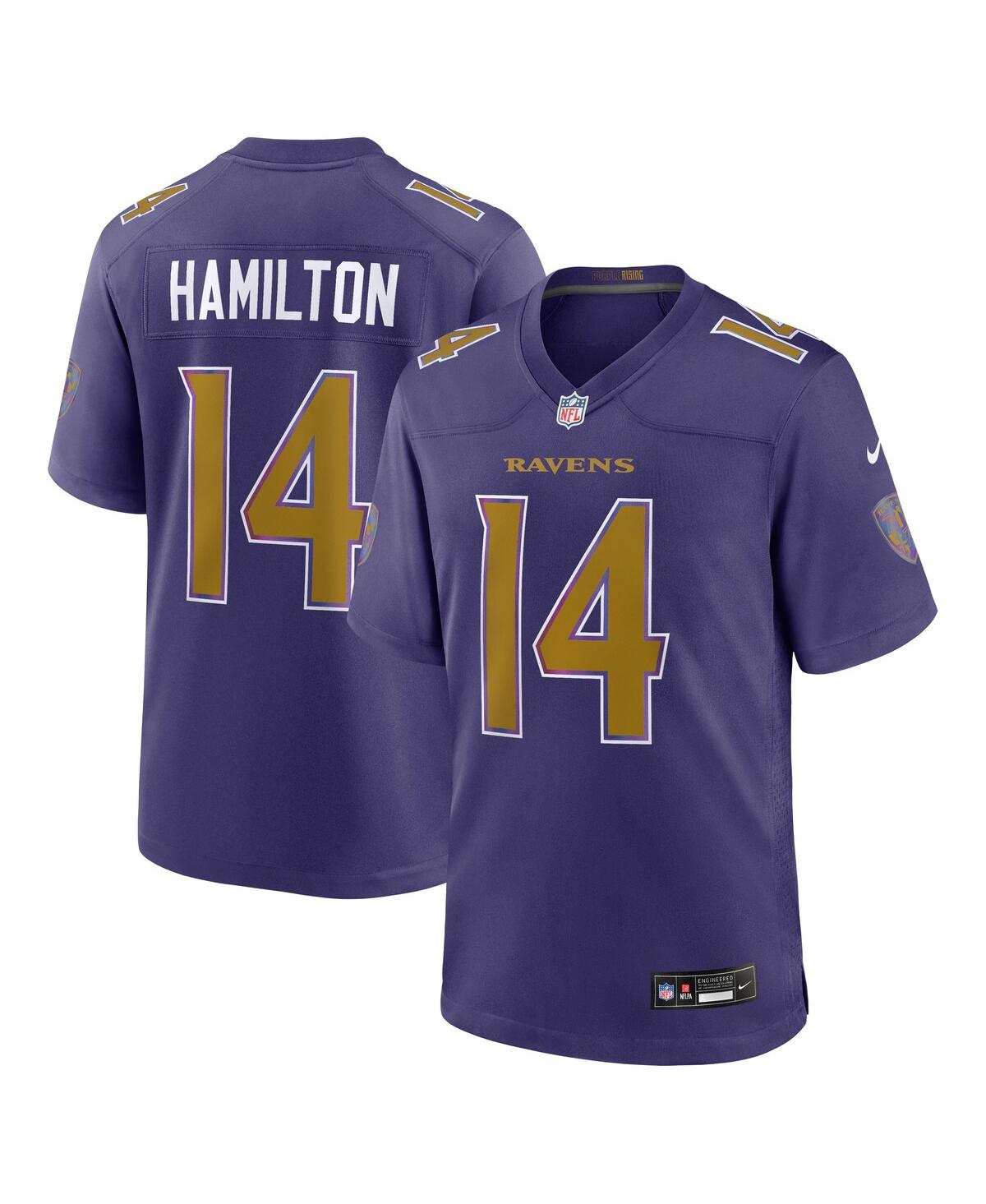 Click here for Nike Mens Kyle Hamilton Purple Baltimore Ravens Al... prices