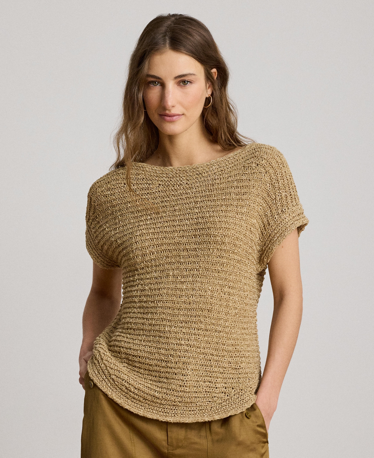 Click here for Lauren Ralph Lauren Womens Boat Neck Dropped Shoul... prices