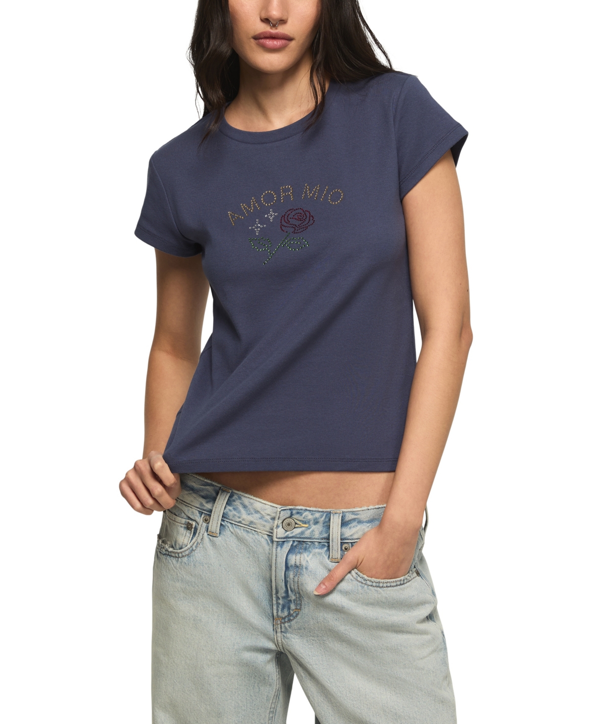Click here for Lucky Brand Womens Amor Mio Crewneck T-Shirt - Aby... prices