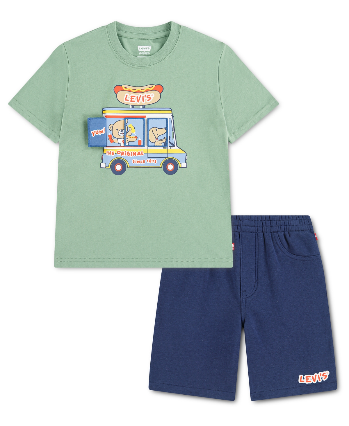 Click here for Levis Toddler Boys 2T-4T Hot Dog Truck T-Shirt and... prices