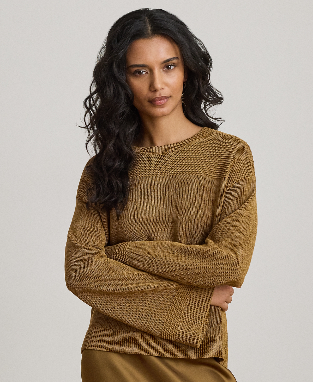 Click here for Lauren Ralph Lauren Petite Crewneck Drop-Shoulder... prices