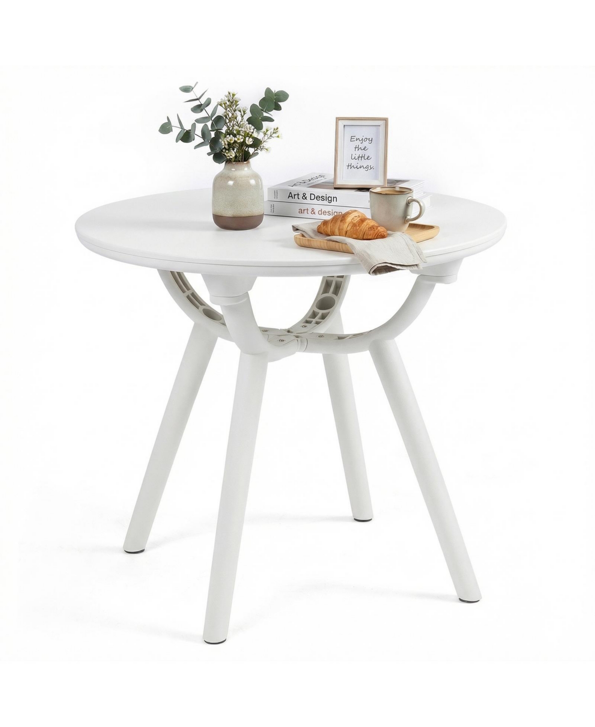 Click here for Gymax Outdoor Side Table 20 Round Storage Side Tab... prices