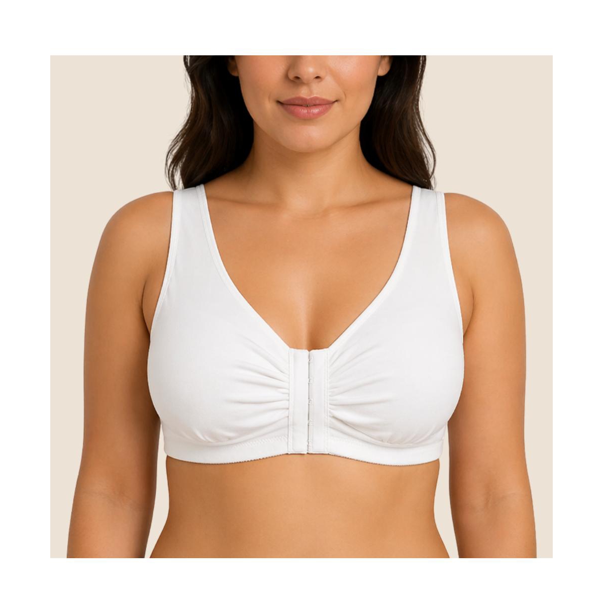 Click here for Meadow Womens Ease Cotton Front Closure Bra for Ma... prices
