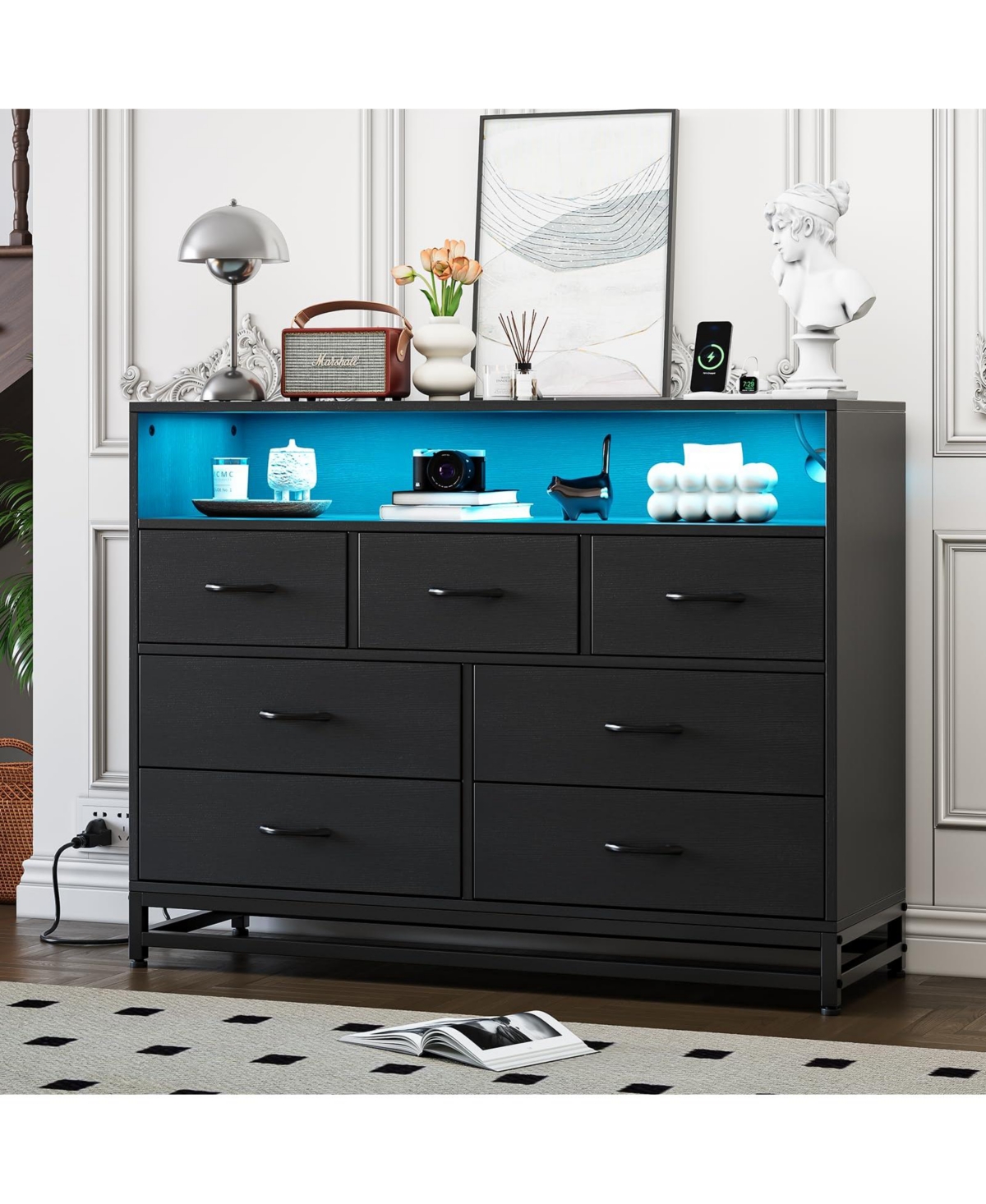 Click here for gaomon 7 Drawer Double Dresser for Bedroom with Le... prices