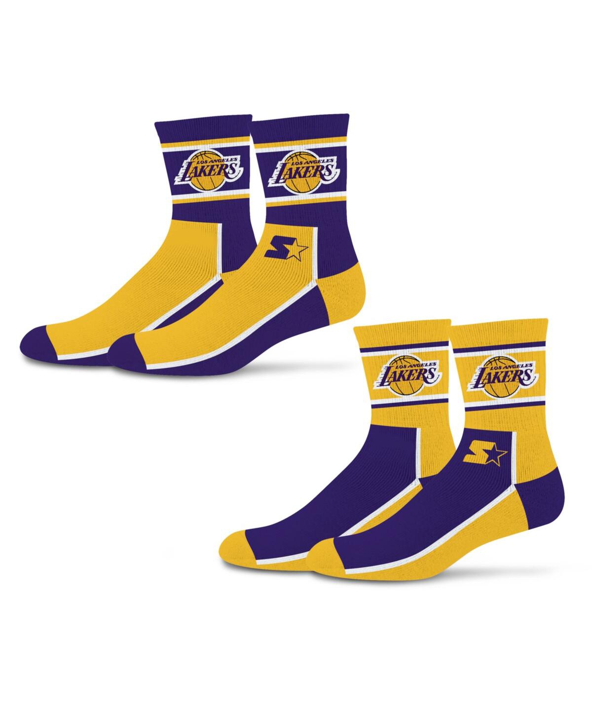 Click here for Starter Mens and WomensÂ 2-Pack Purple/Gold Los An... prices