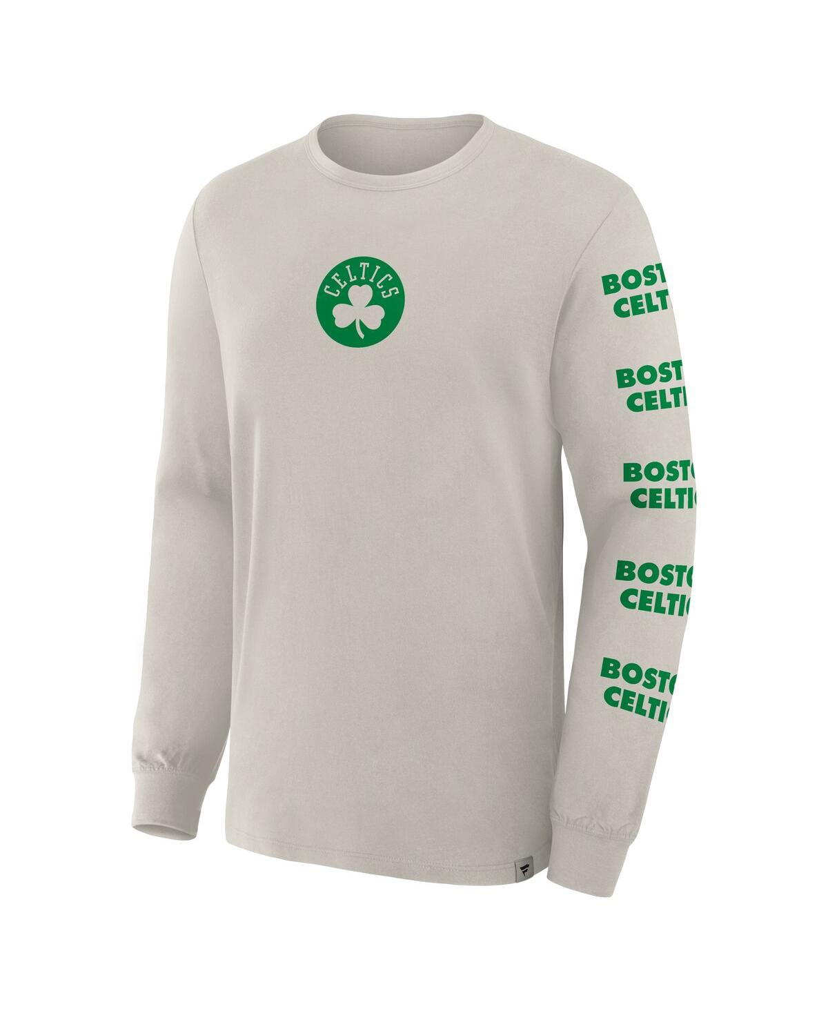 Click here for Fanatics Mens Cream Boston Celtics Crossover Colle... prices
