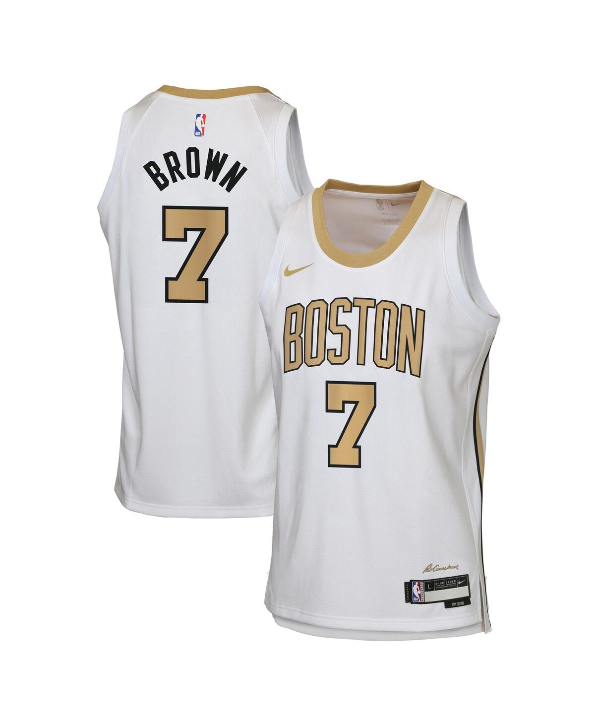 Click here for Nike Big Boys and Girls Jaylen Brown White Boston... prices