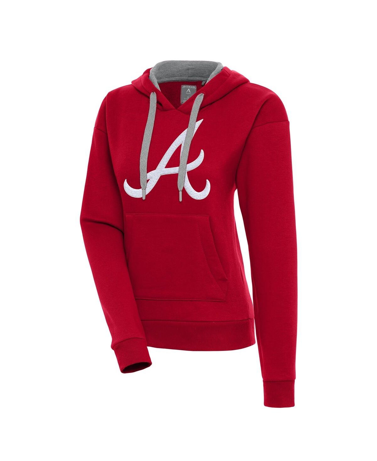 Click here for Antigua Womens Red Atlanta Braves Victory Pullover... prices