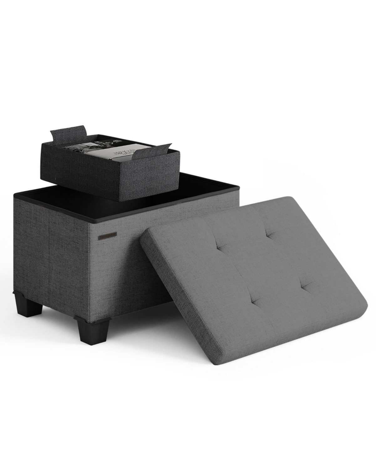 Click here for Nestl 16 Inch Ottoman Storage Bench with Storage B... prices