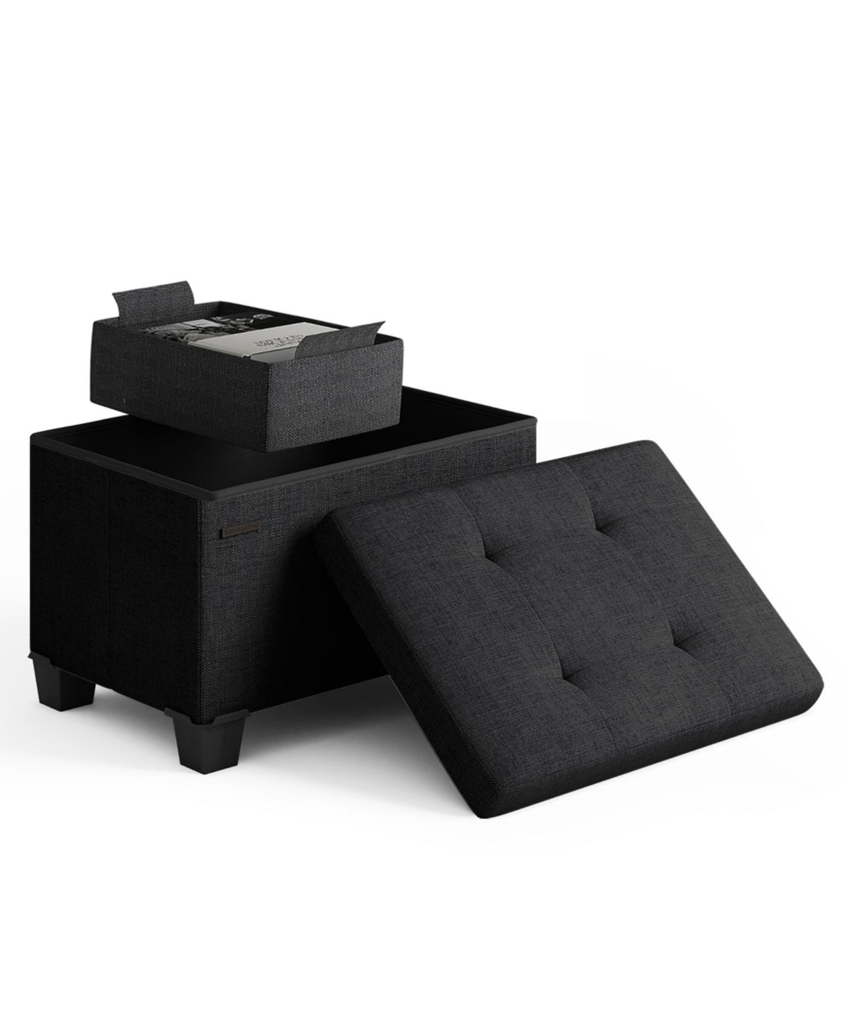 Click here for Nestl 16 Inch Ottoman Storage Bench with Storage B... prices