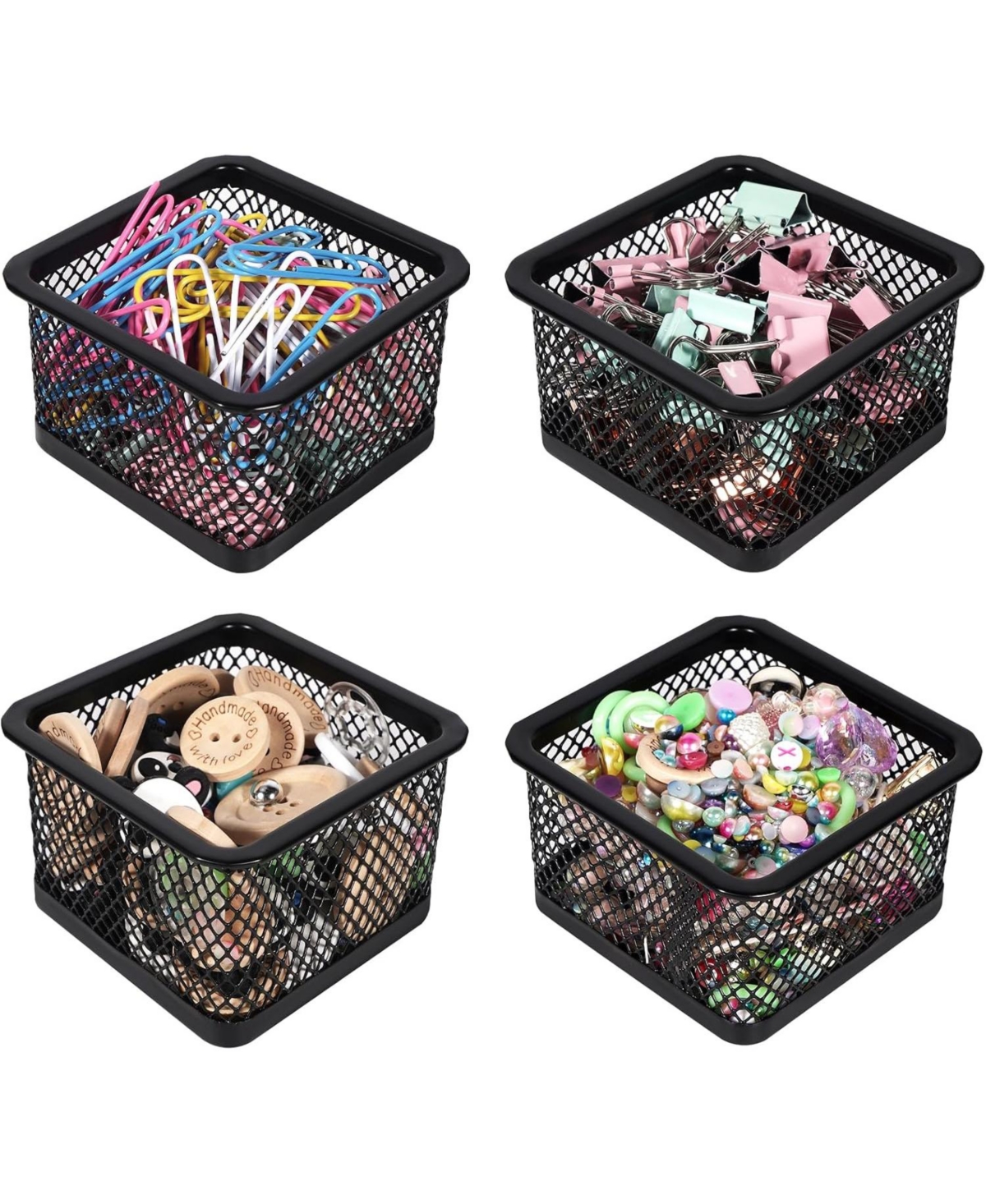 Click here for Danrong Mesh Metal Paper Clip Holder for Desk  Pap... prices