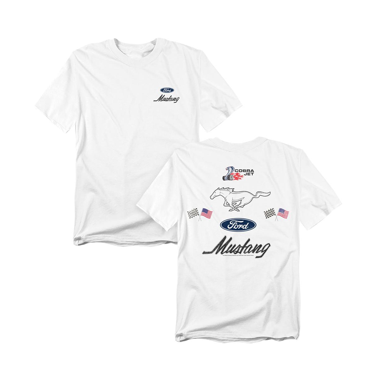 Click here for Mustang Mens Ford Logo Stack Front Back T-Shirt -... prices