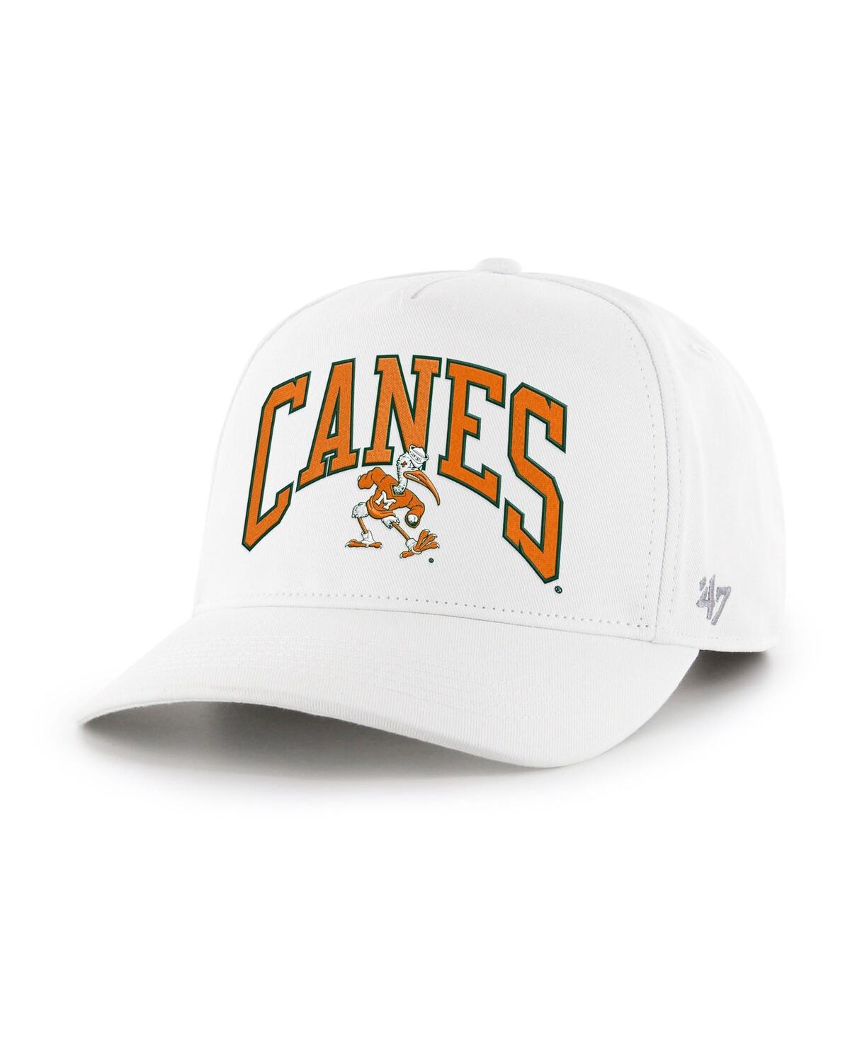 Click here for 47 Brand Mens White Miami Hurricanes Walk Tall Hit... prices