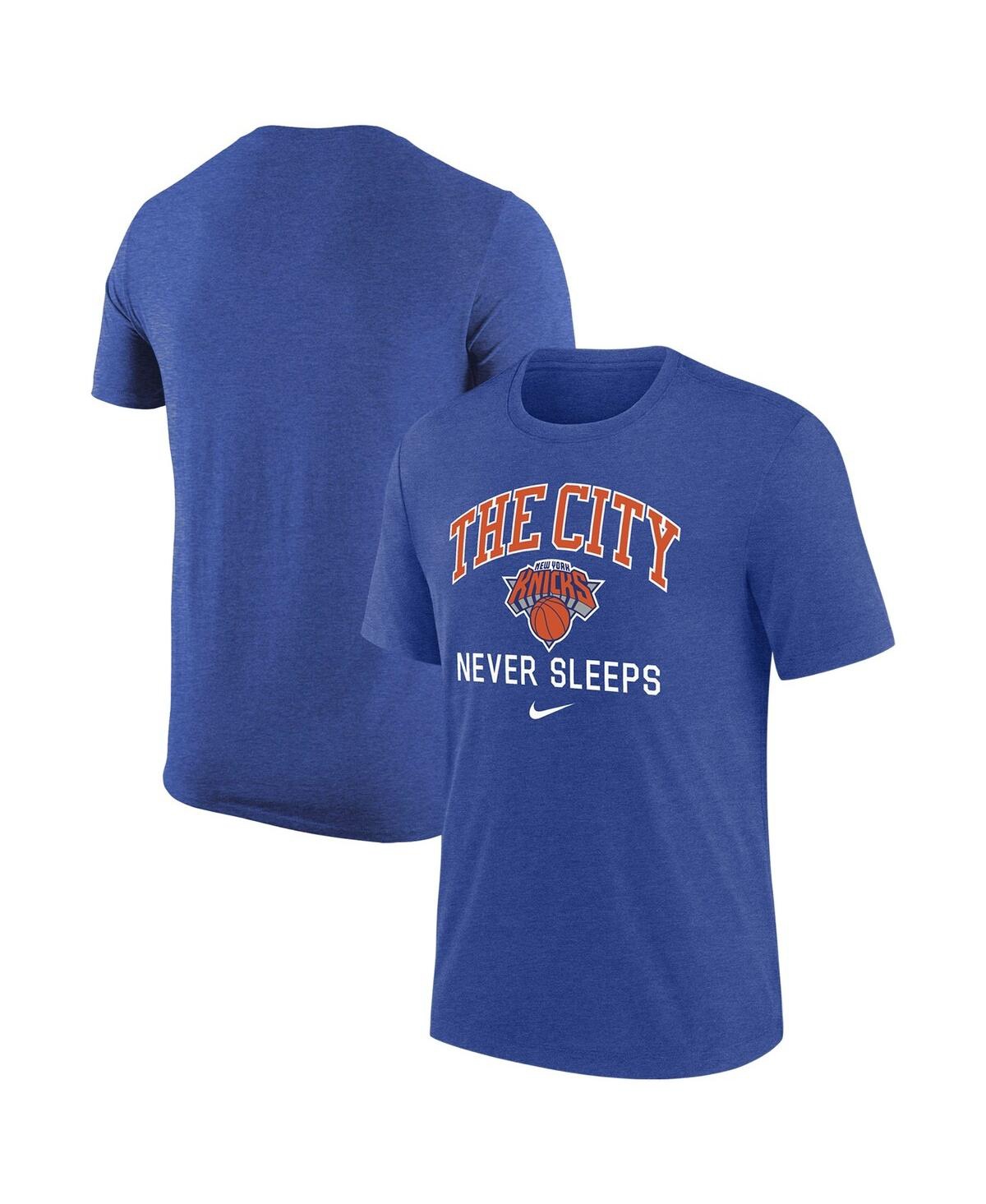 Click here for Nike Mens Heather Royal New York Knicks Tri-Blend... prices