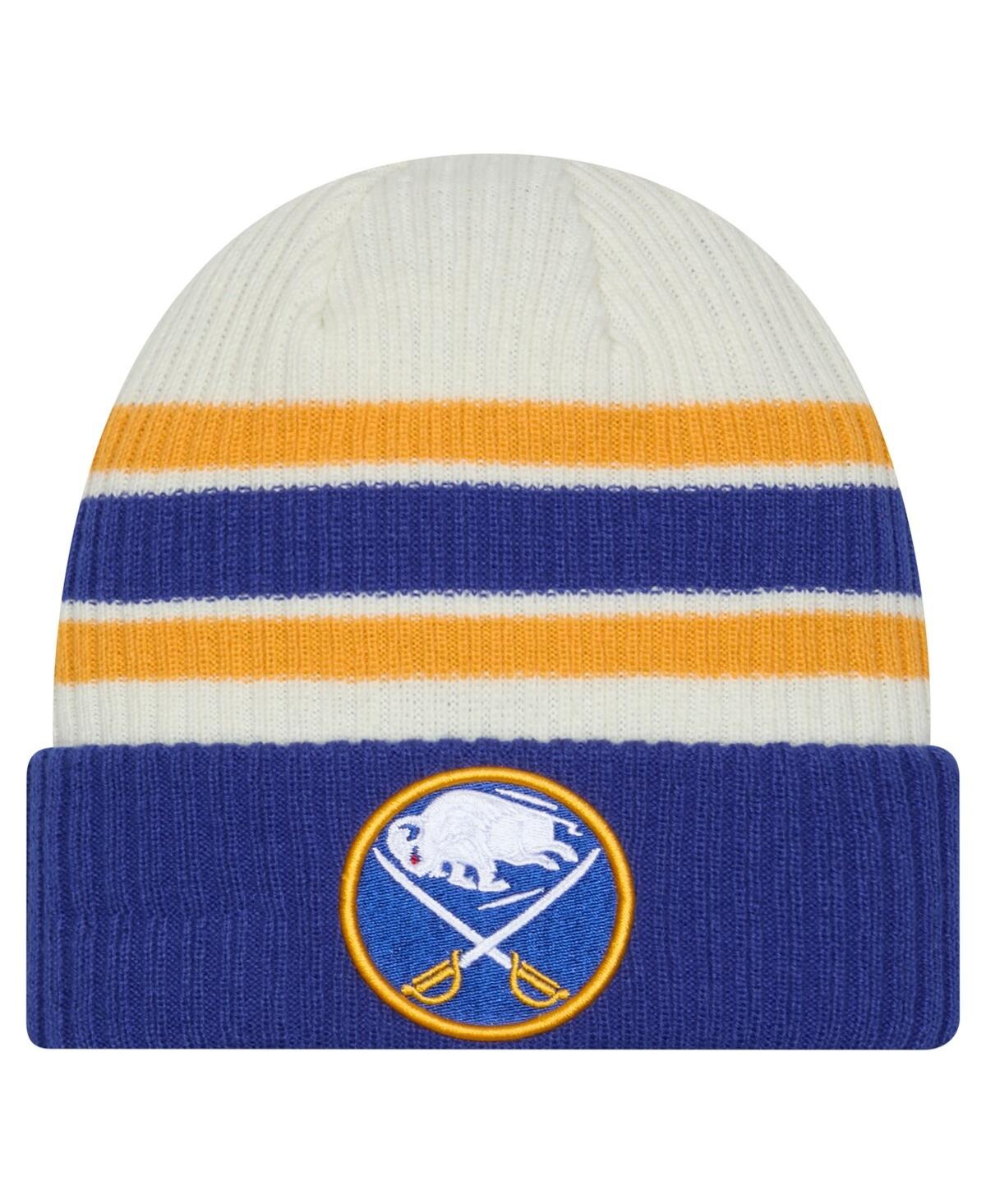 Click here for New Era Mens Cream/Royal Buffalo Sabres Vintage Cu... prices
