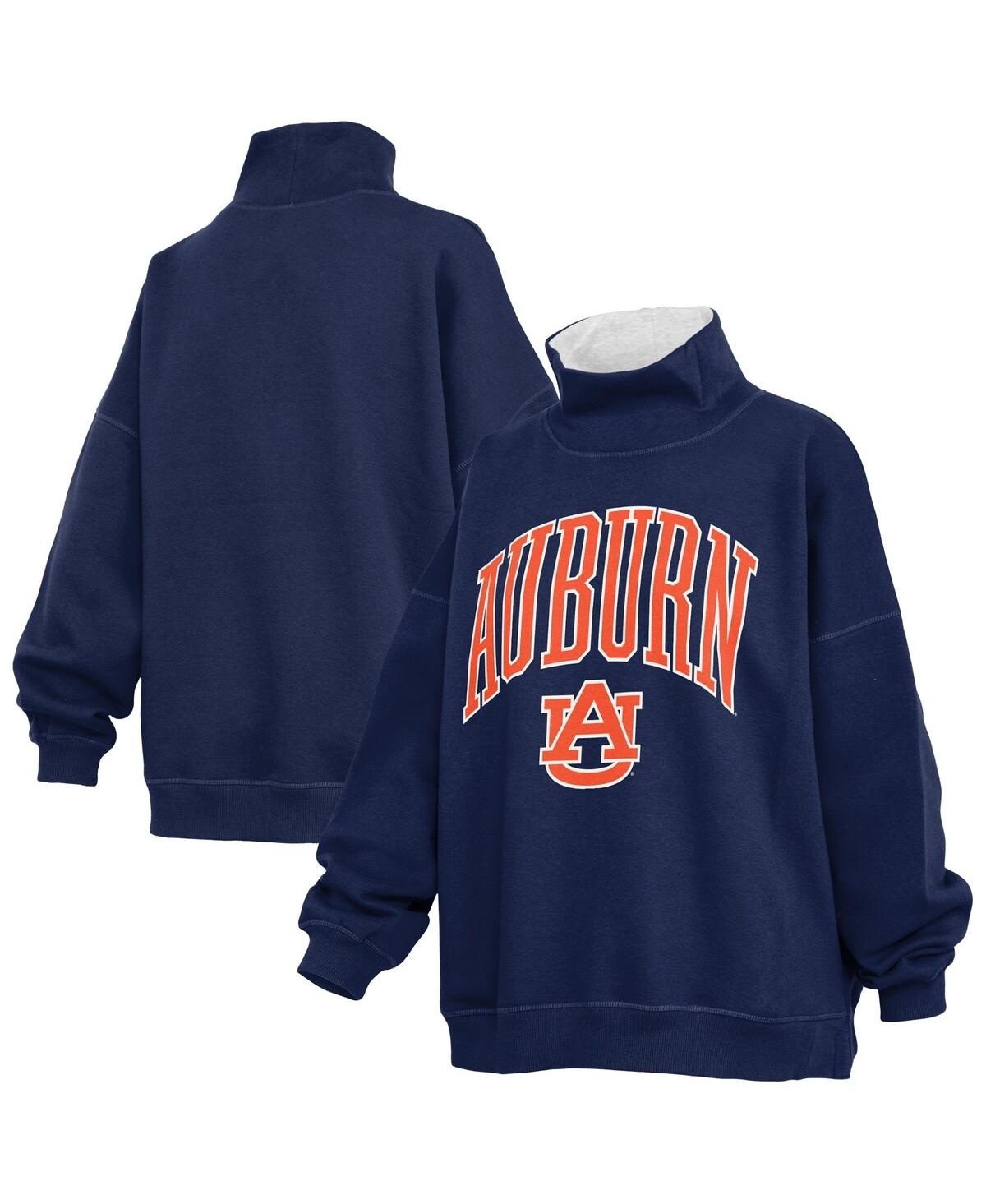 Click here for Pressbox Womens Navy Auburn Tigers Oversized Mock... prices