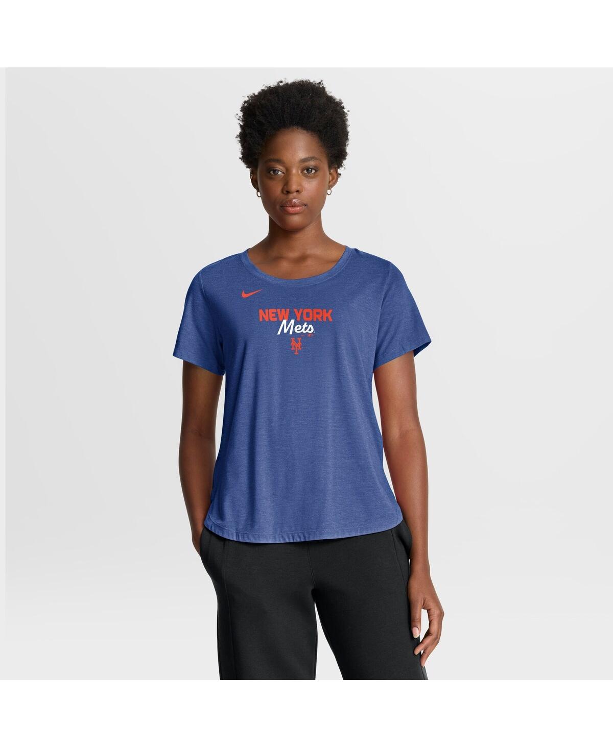 Click here for Nike Womens Heather Royal New York Mets Arched Tri... prices