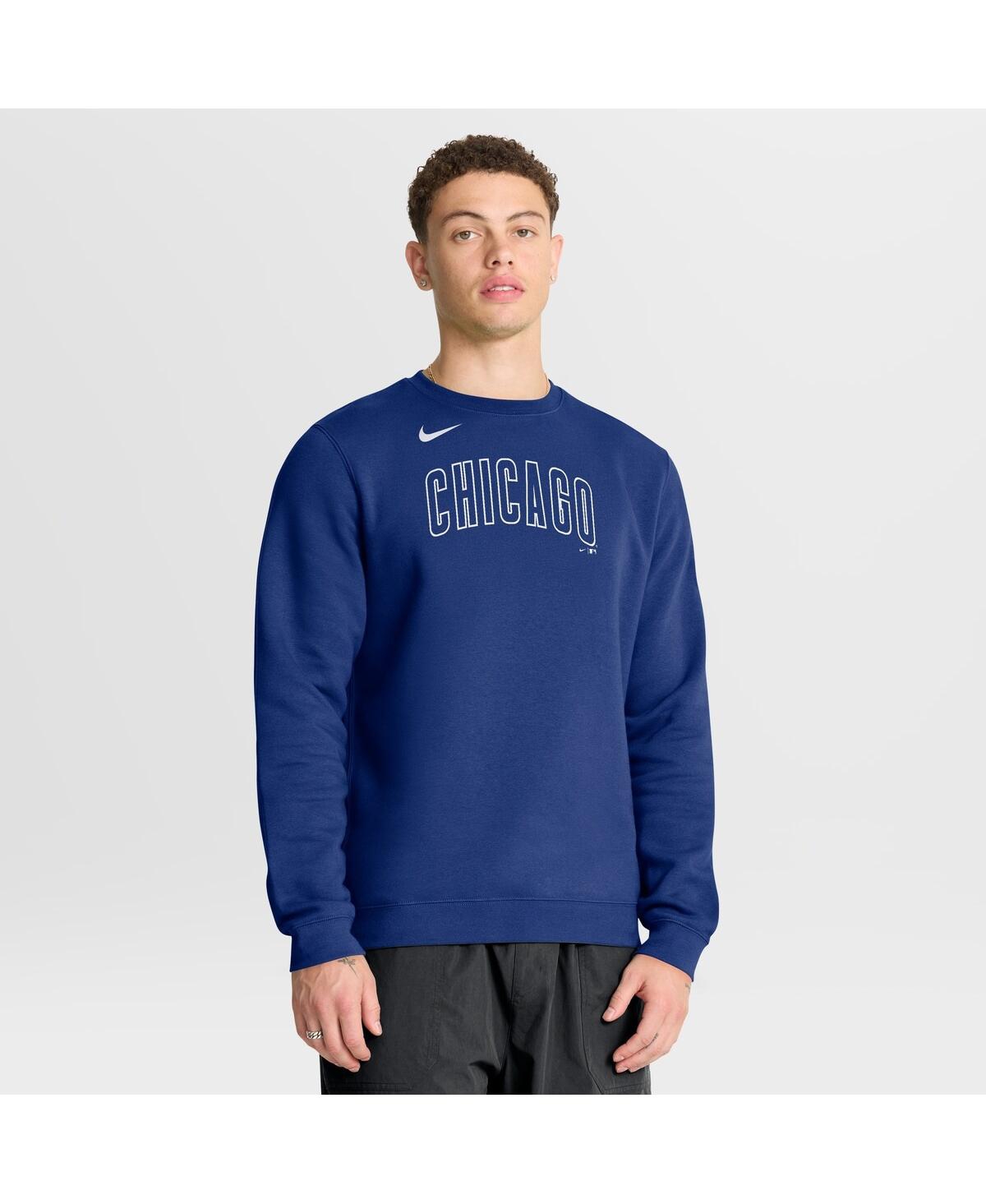 Click here for Nike Mens Royal Chicago Cubs Primetime Wordmark Sw... prices
