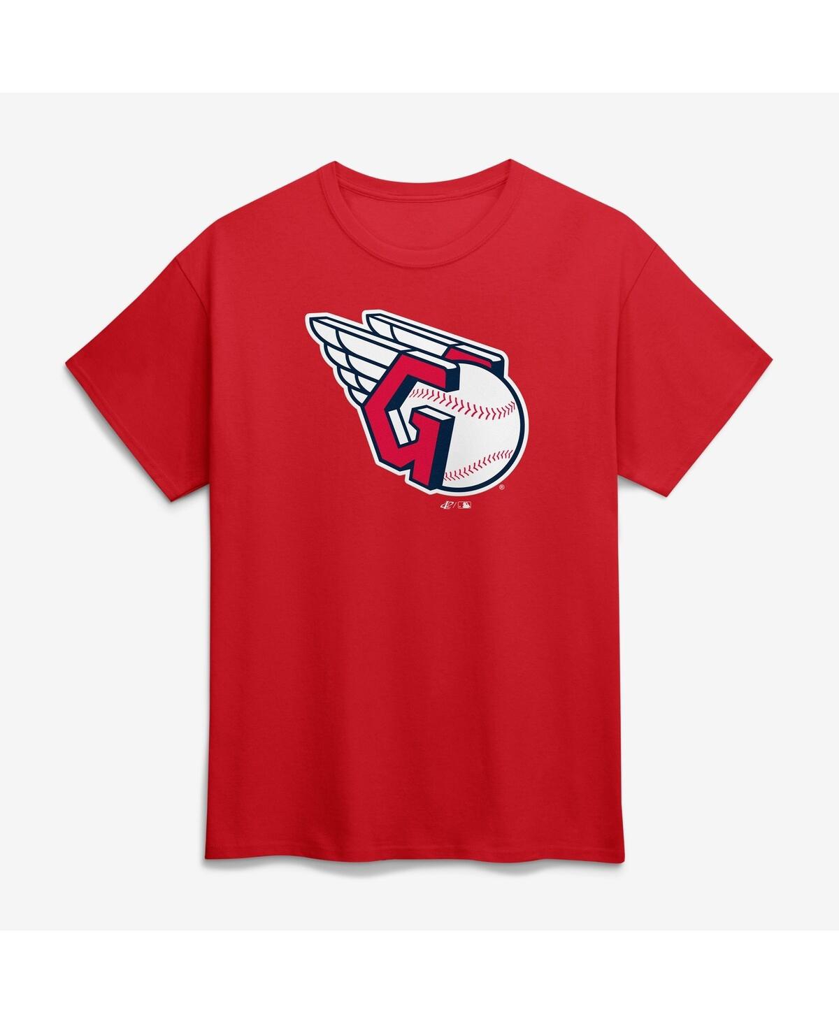 Click here for Logo Athletic Mens Red Cleveland Guardians Logo T-... prices