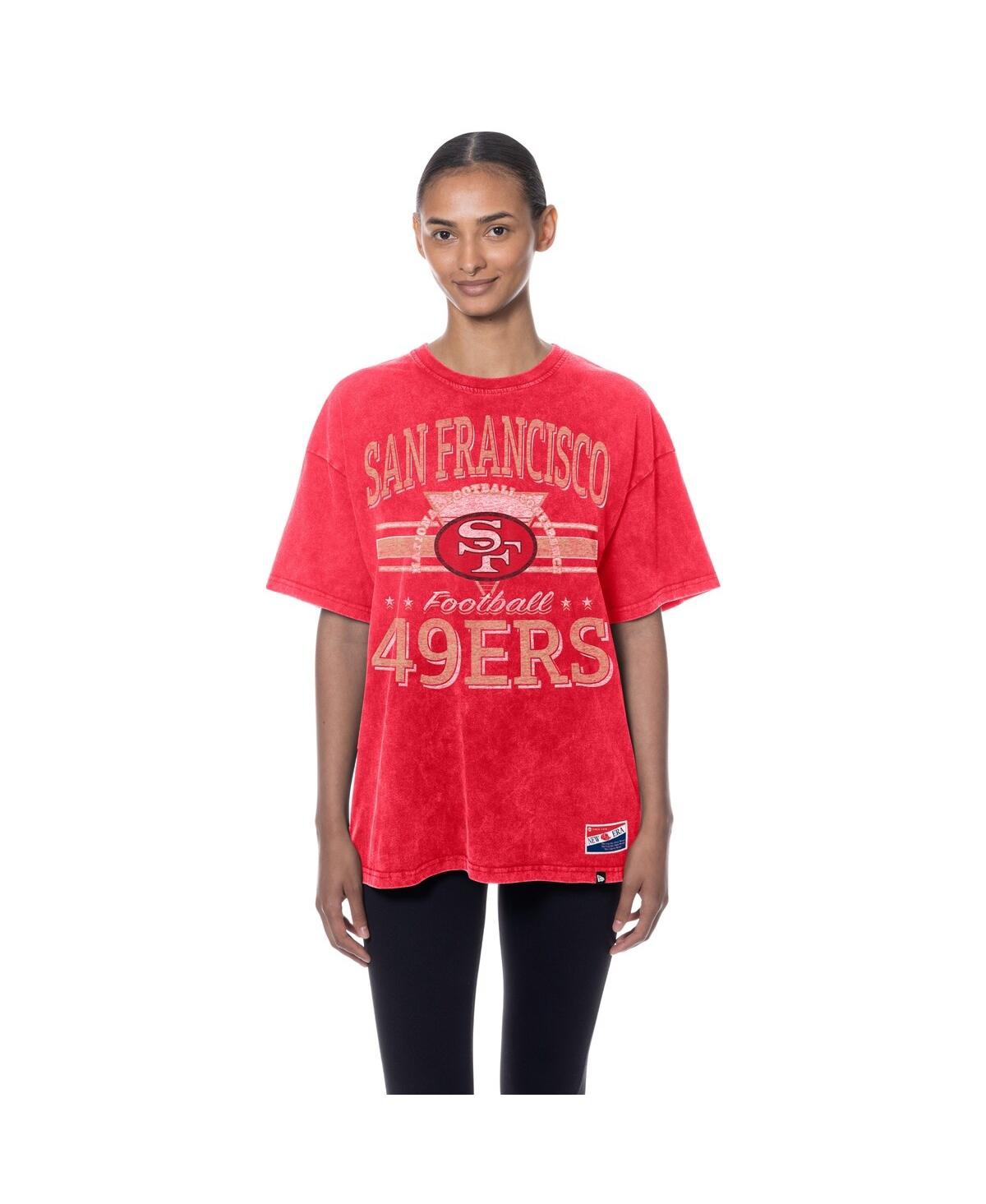 Click here for New Era Womens Scarlet San Francisco 49ers Throwba... prices