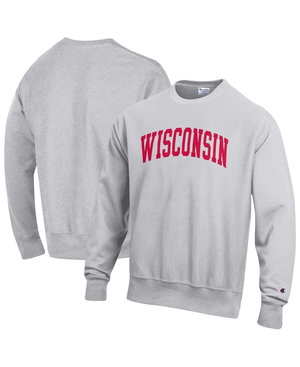 Click here for Champion Mens Gray Wisconsin Badgers Reverse Weave... prices