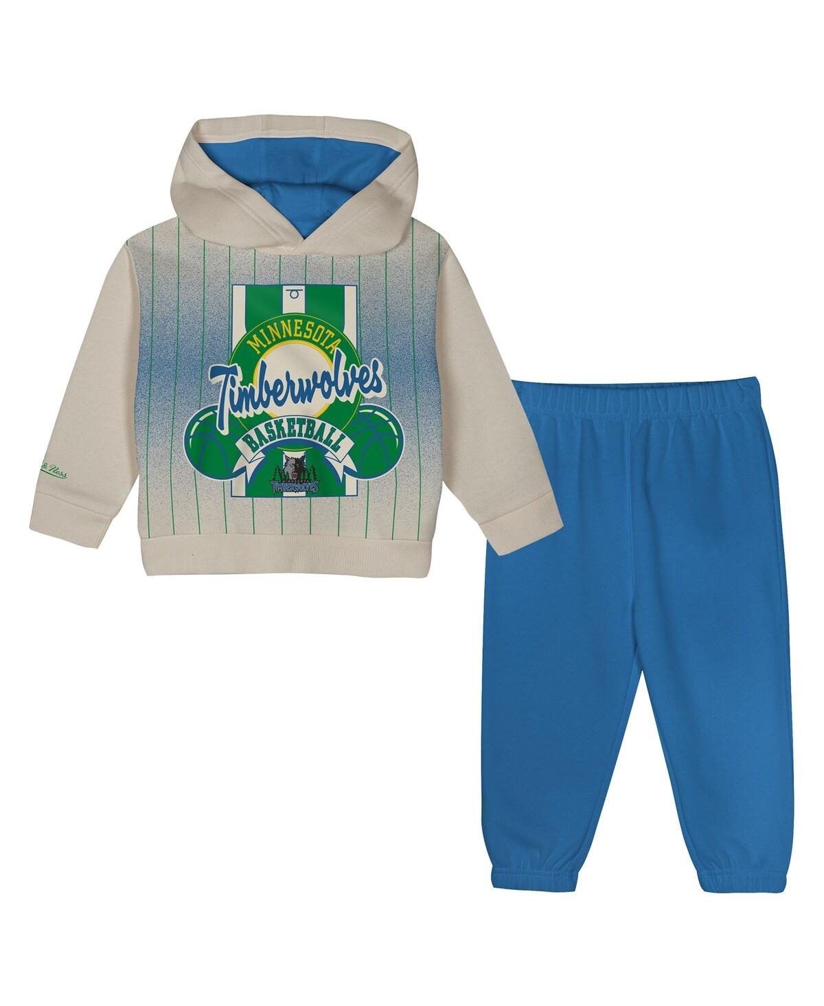 Click here for Mitchell & Ness Toddler 2-Piece Cream/Blue Minneso... prices