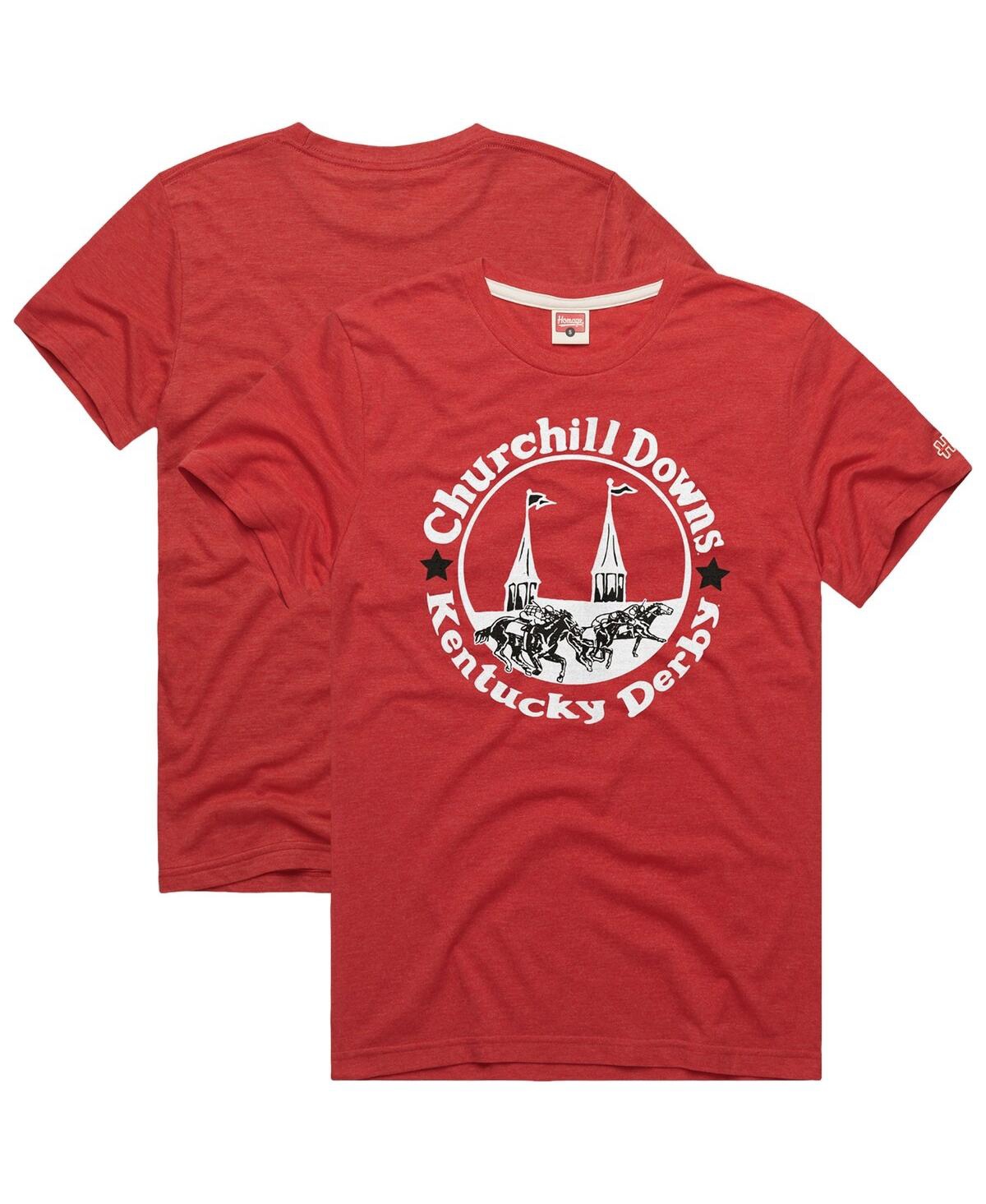 Click here for Homage Mens Red Kentucky Derby Twin Spires Tri-Ble... prices