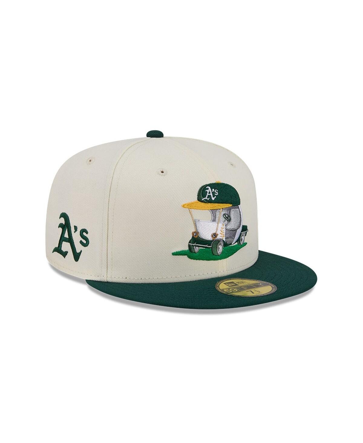 Click here for New Era Mens Cream/Green Athletics Bullpen Cart 59... prices