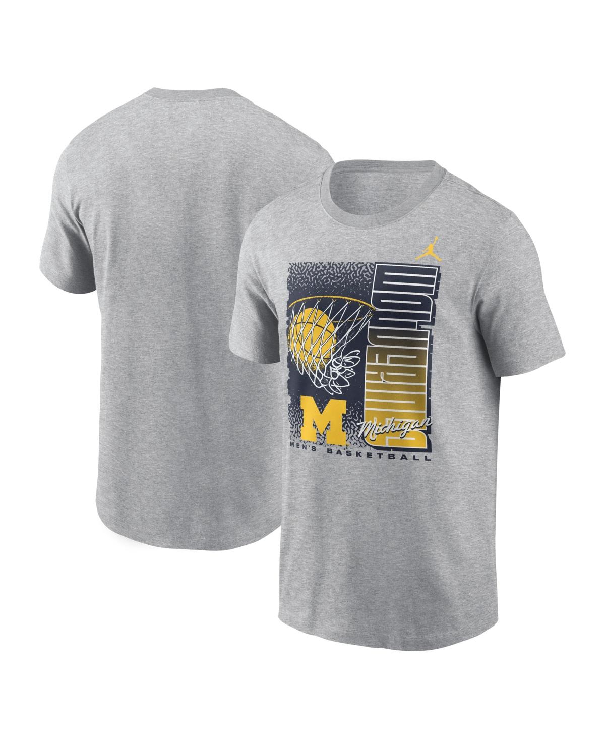 Click here for Jordan Mens Heather Gray Michigan Wolverines Baske... prices