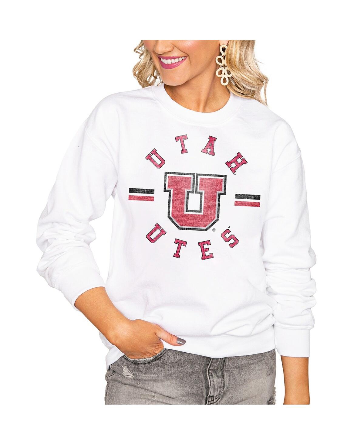Click here for Gameday Couture Womens White Utah Utes Oversized V... prices