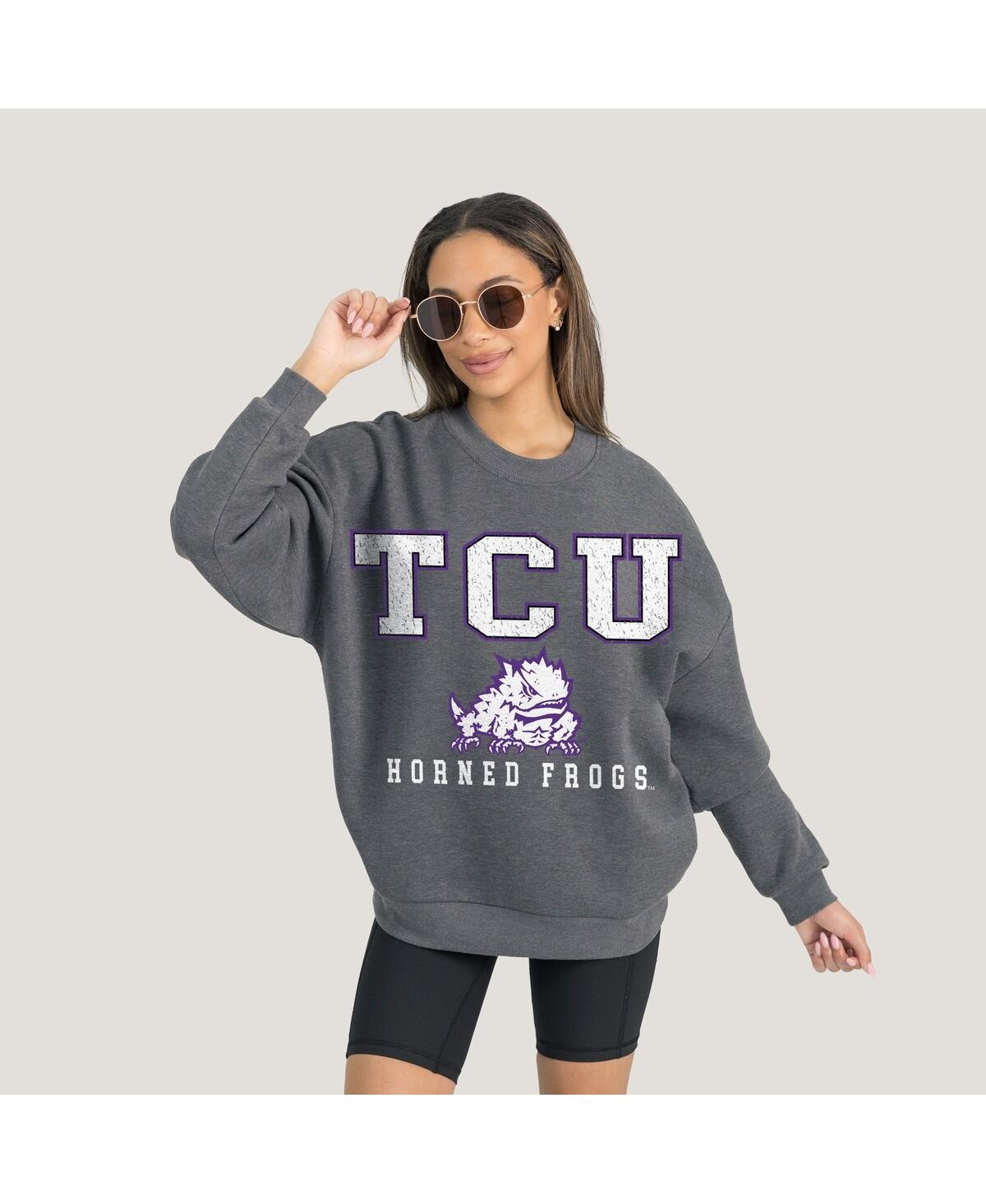 Click here for Gameday Couture Womens Heather Charcoal Tcu Horned... prices