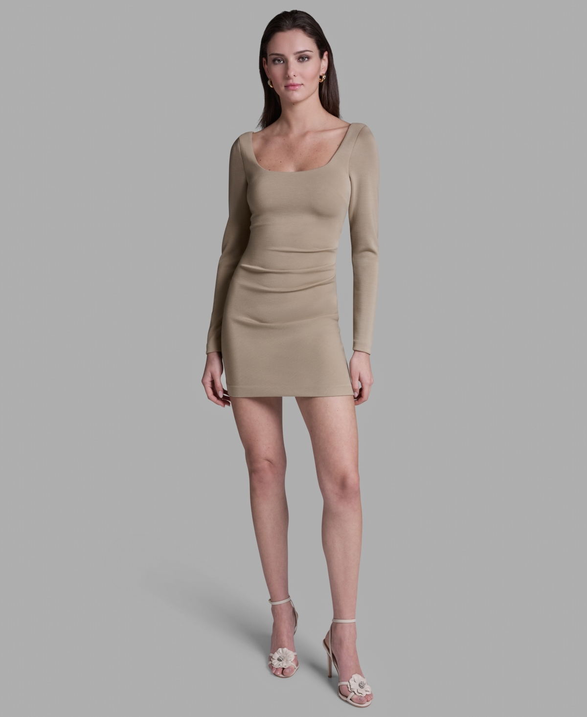 Click here for Bcbg Womens Square Neck Mini Dress - French Sand prices