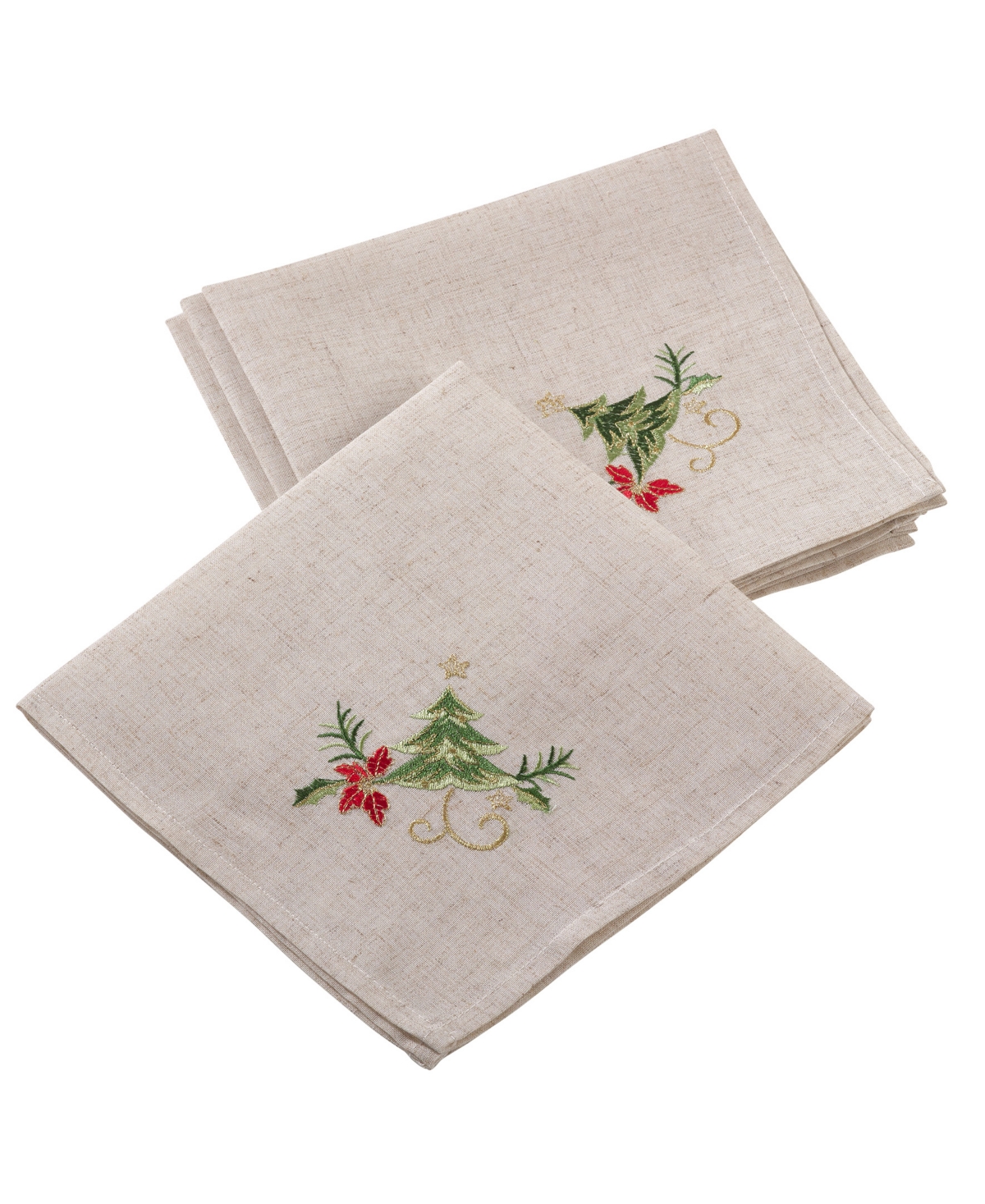 Click here for Saro Lifestyle Embroidered Christmas Tree Design N... prices