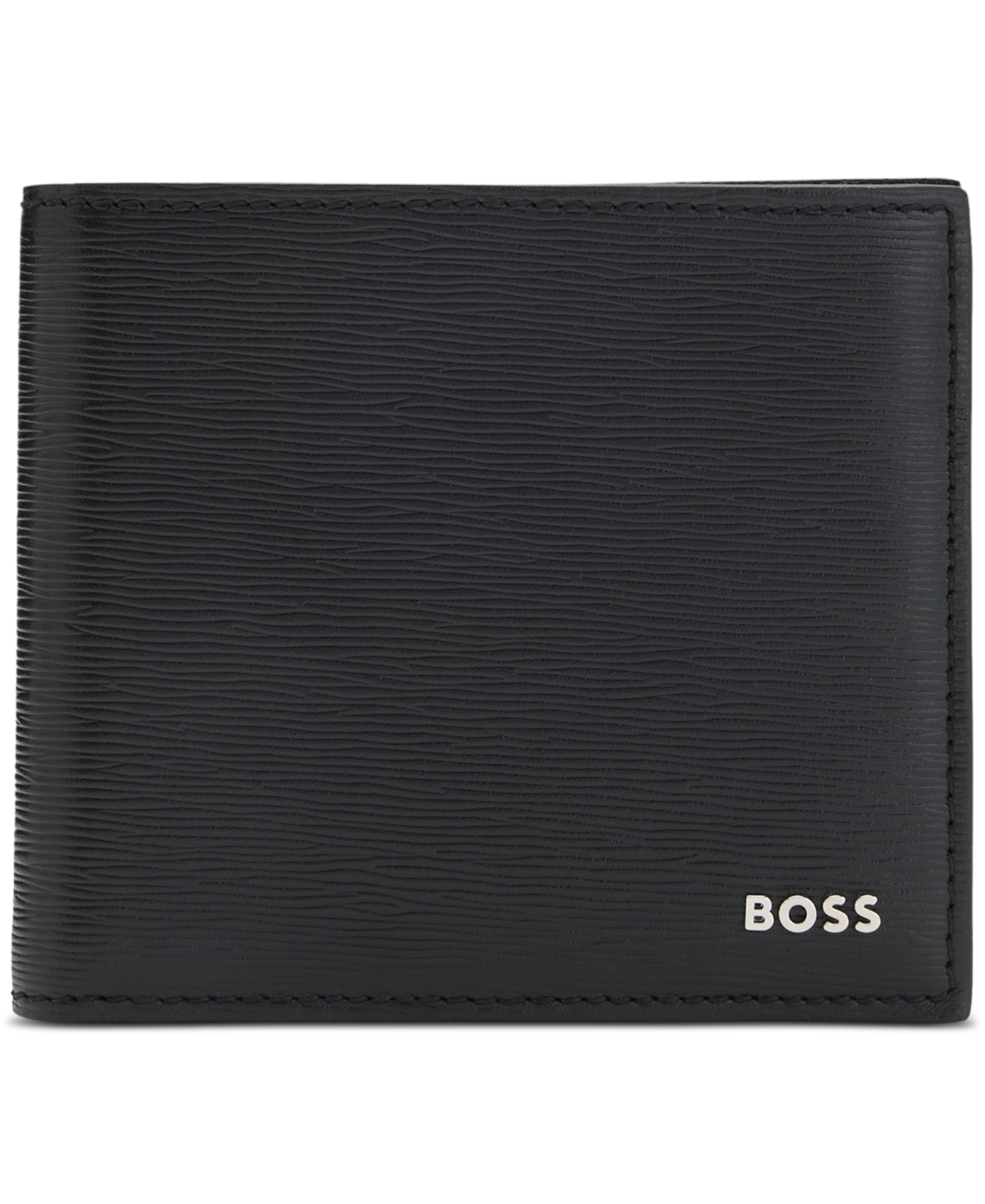 Click here for Hugo Boss Mens Open Face Leather Wallet - Black prices