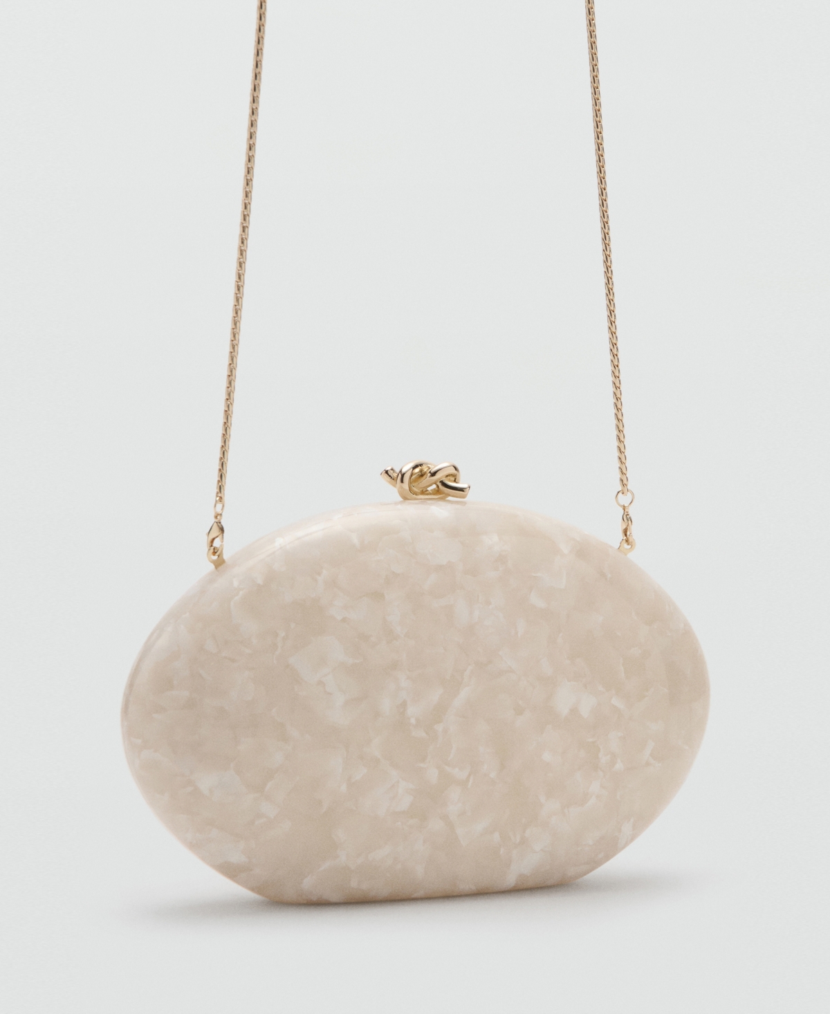 Click here for Mango Womens Cultivated Pearl-Effect Clutch Bag -... prices