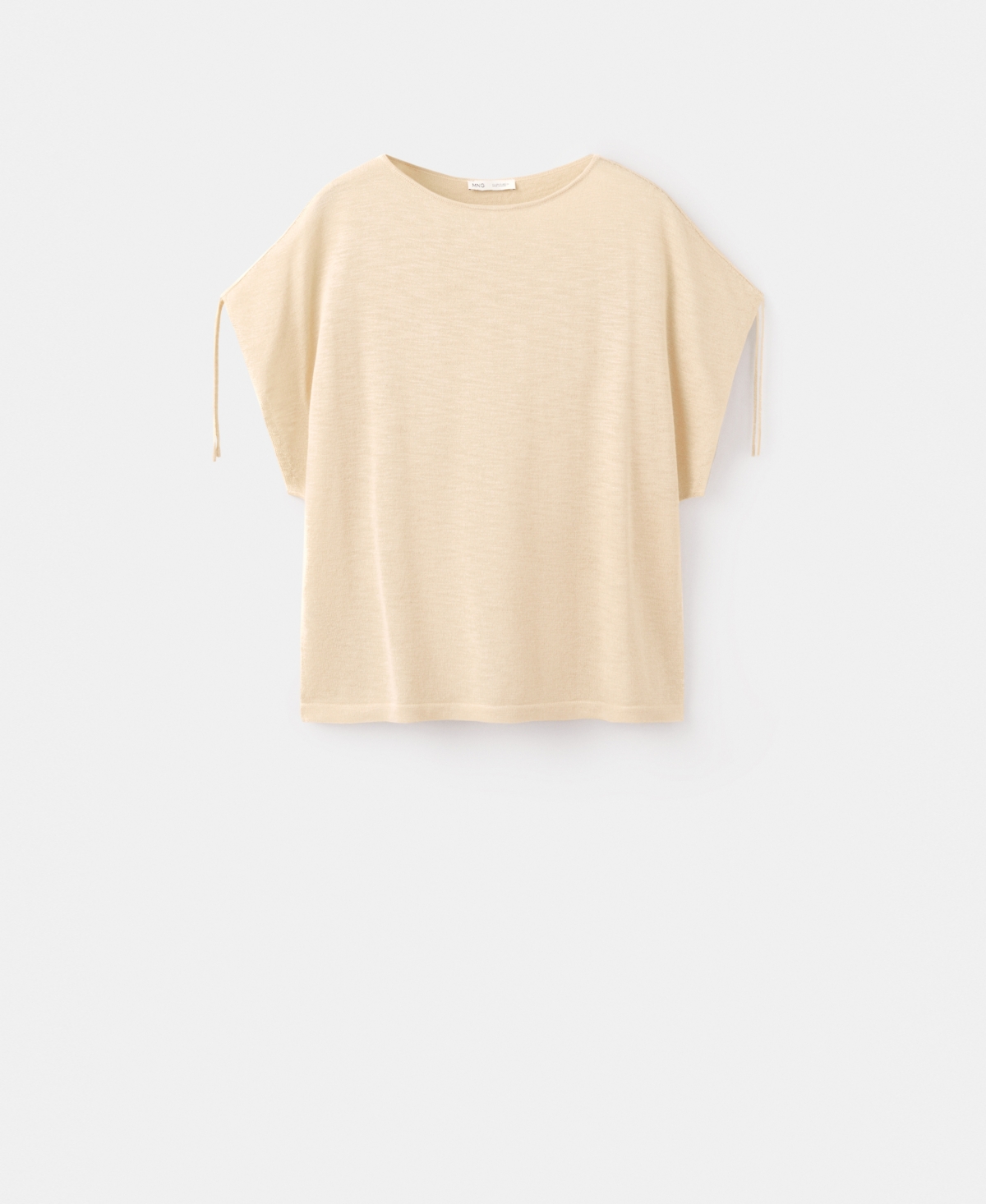 Click here for Mango Womens Short-Sleeved Fine-Knit Sweater - Ecr... prices