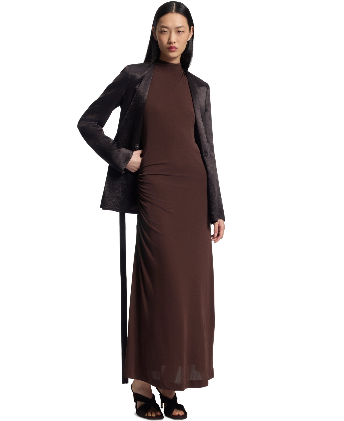 Click here for Boss by Hugo Boss Womens Slim-Fit Gathered Detail... prices