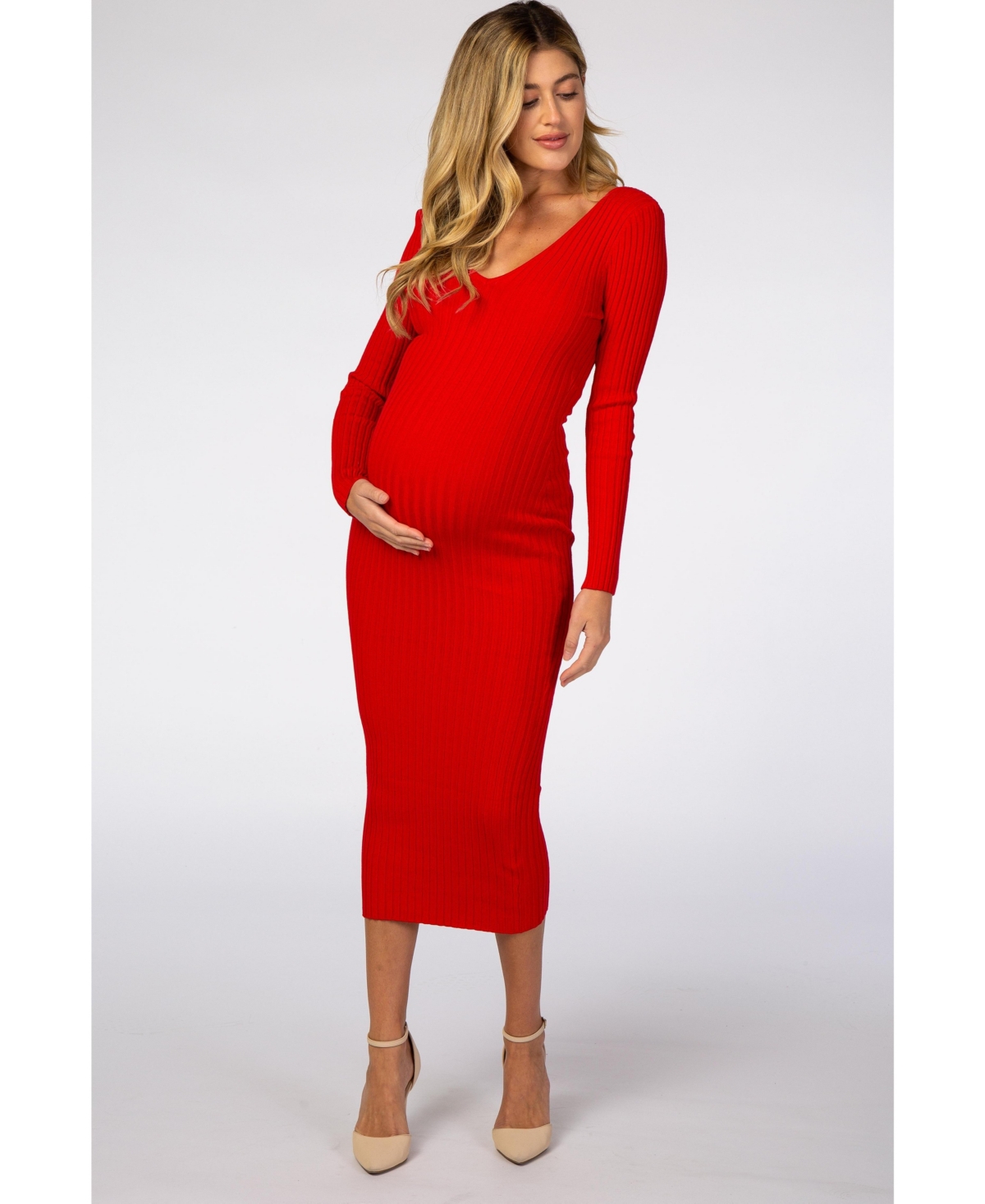 Click here for Pinkblush Maternity Light Olive V-Neck Long Sleeve... prices