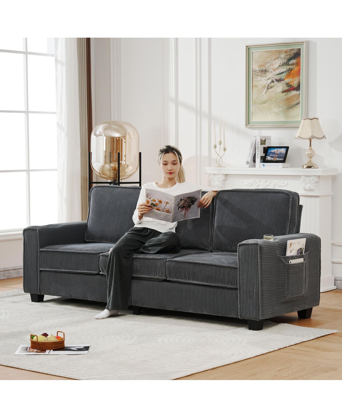 Click here for Streamdale Furniture 84.25-inch Three-Seater Cordu... prices