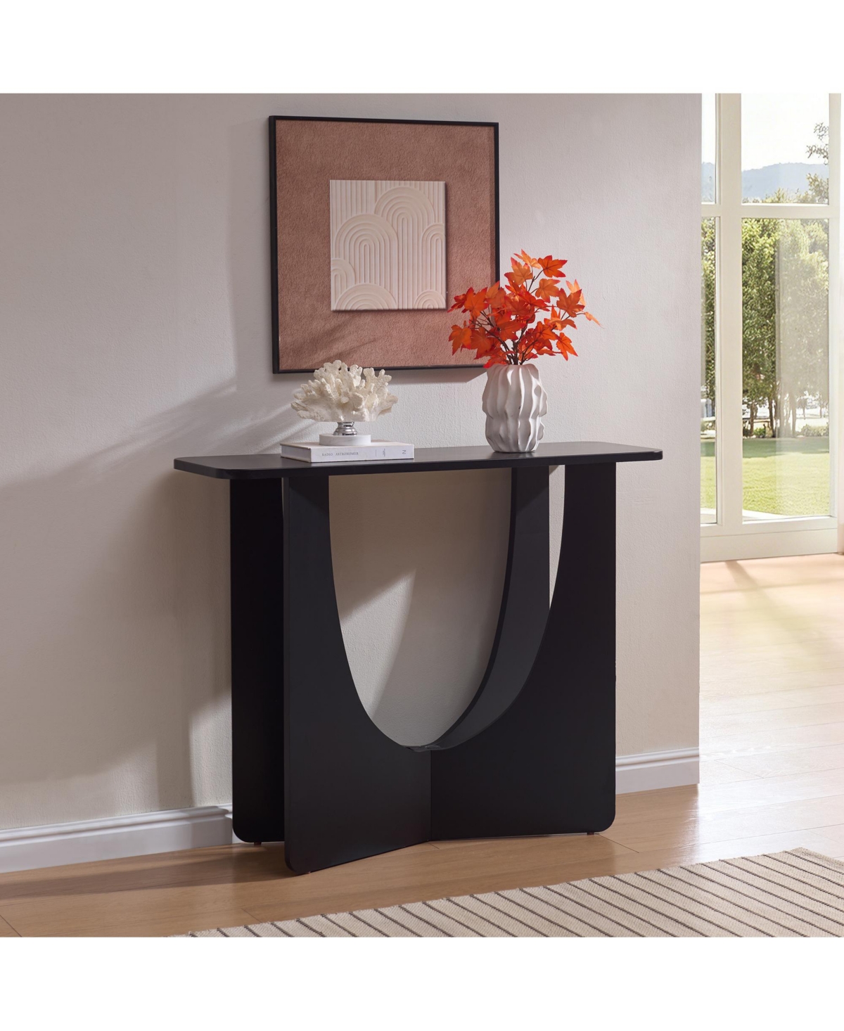 Click here for Kings Brand Furniture Modern Sculptural Wood Conso... prices