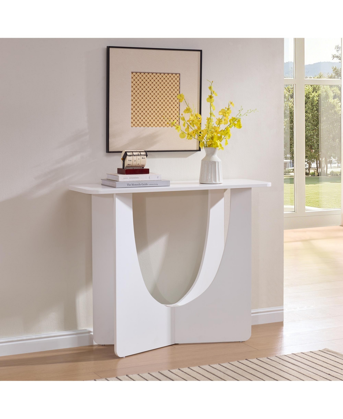Click here for Kings Brand Furniture Modern Sculptural Wood Conso... prices