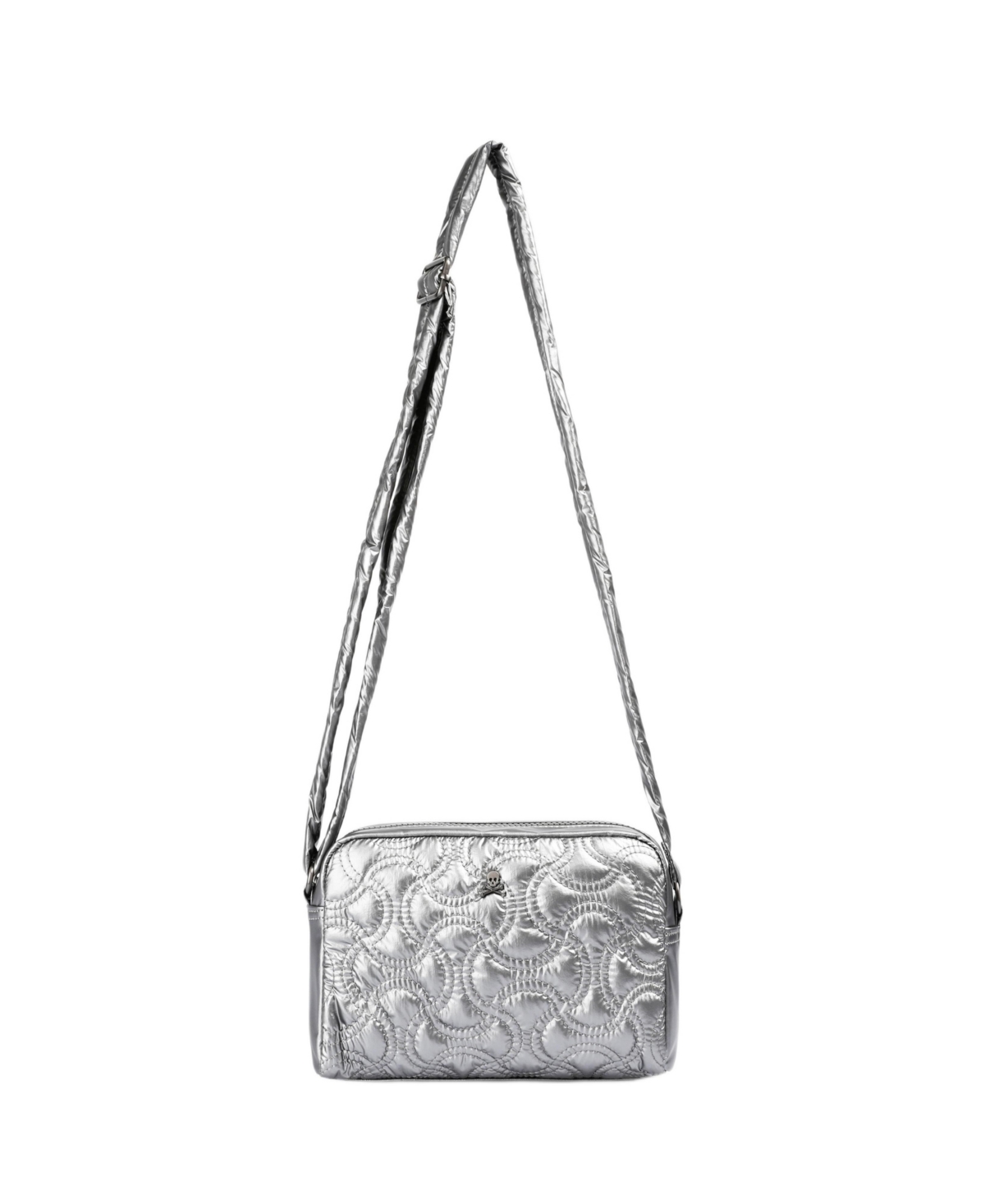 Click here for Scalpers Womens Nyquilted Fabric Bag - Silver prices