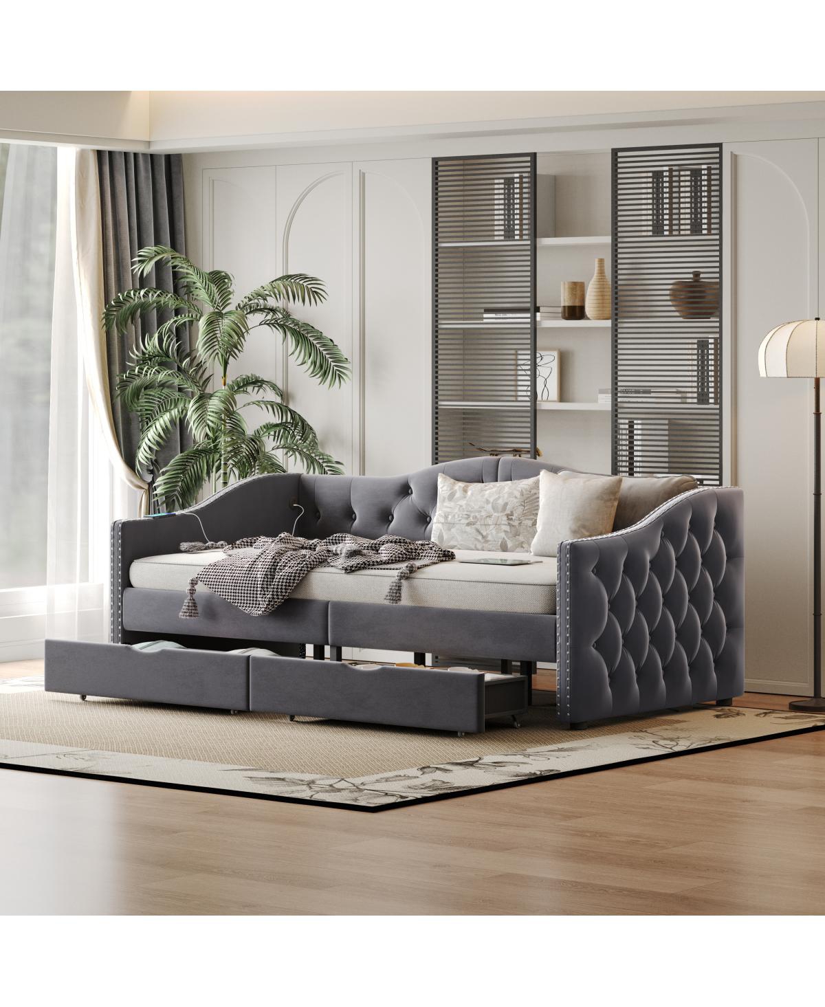 Click here for Streamdale Furniture Full Boucle Cloud Bed With St... prices