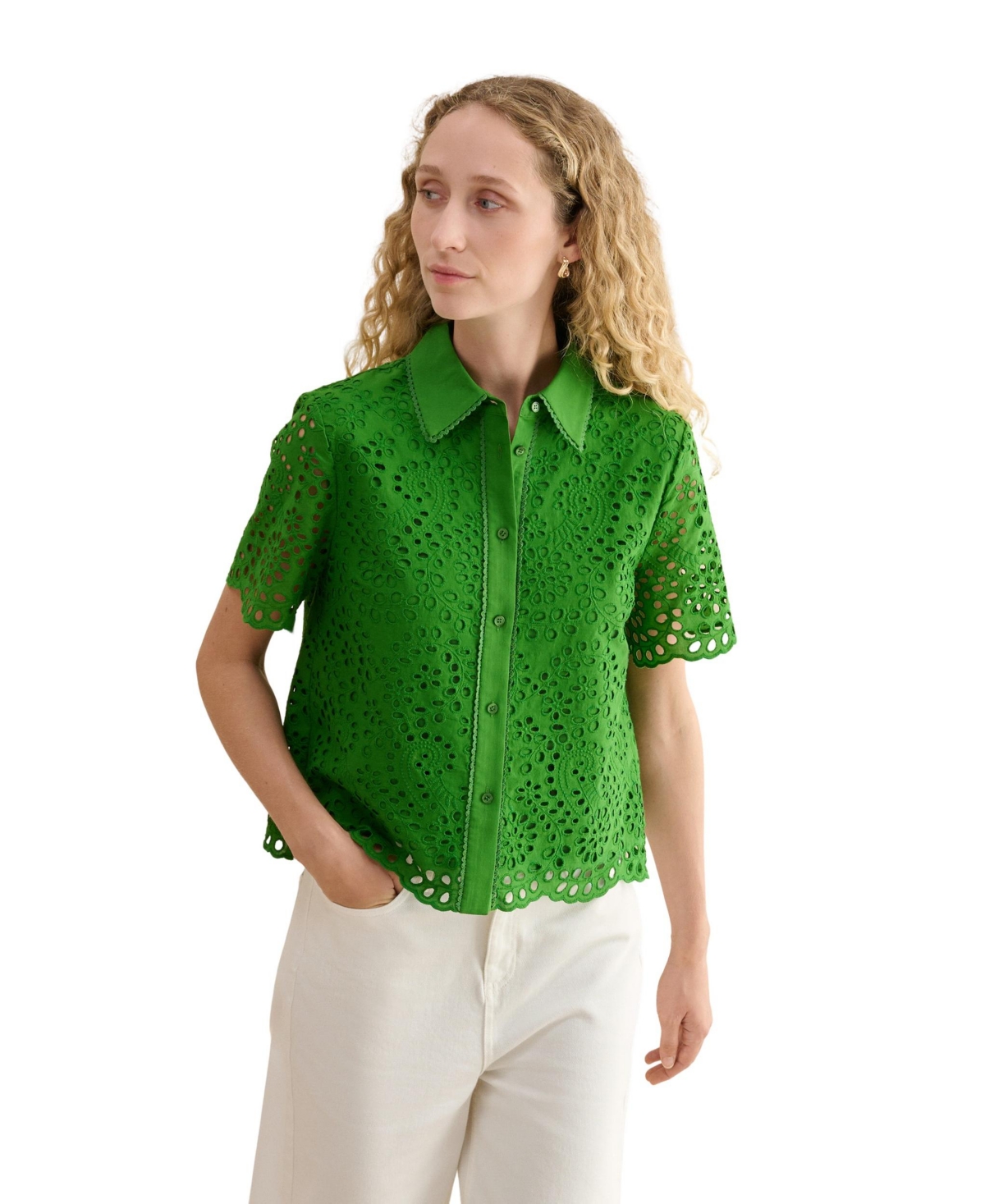 Click here for Hobbs London Womens Caroline Short Sleeve Loose Fi... prices