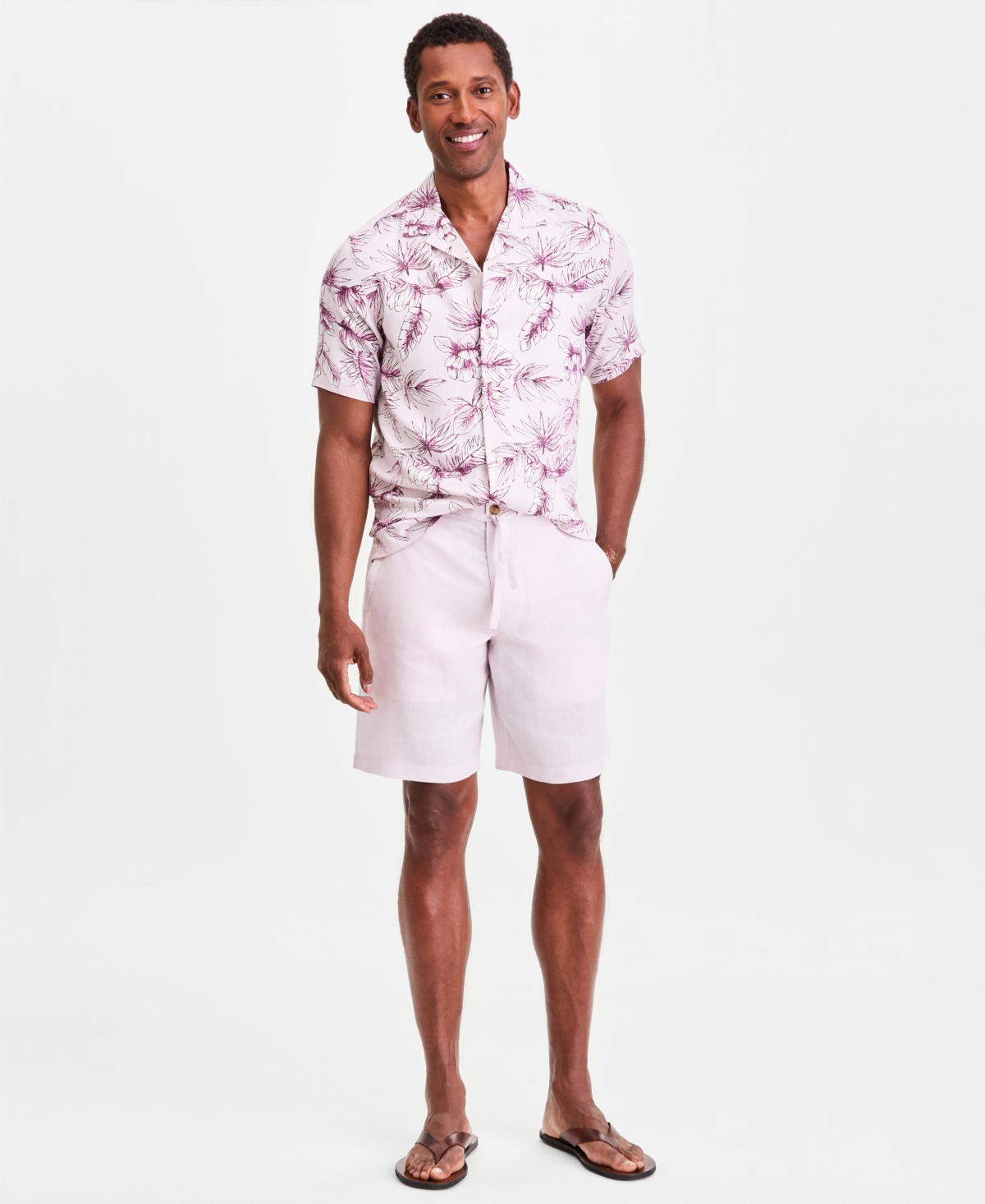 Click here for Club Room Mens 100 Linen Drawstring Shorts  Create... prices