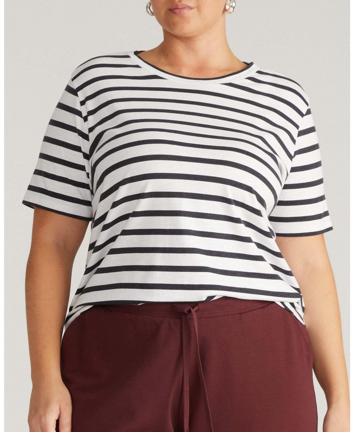 Click here for Universal Standard Plus Size Light-As-Air Tee Rex... prices