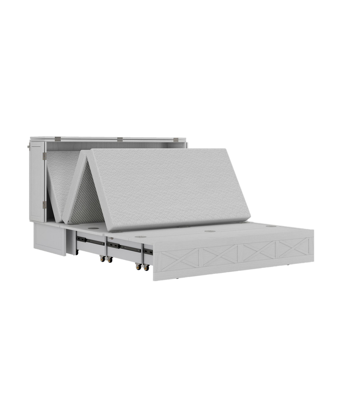 Click here for livelylodge Solid Wood Queen Murphy Bed Cabinet wi... prices